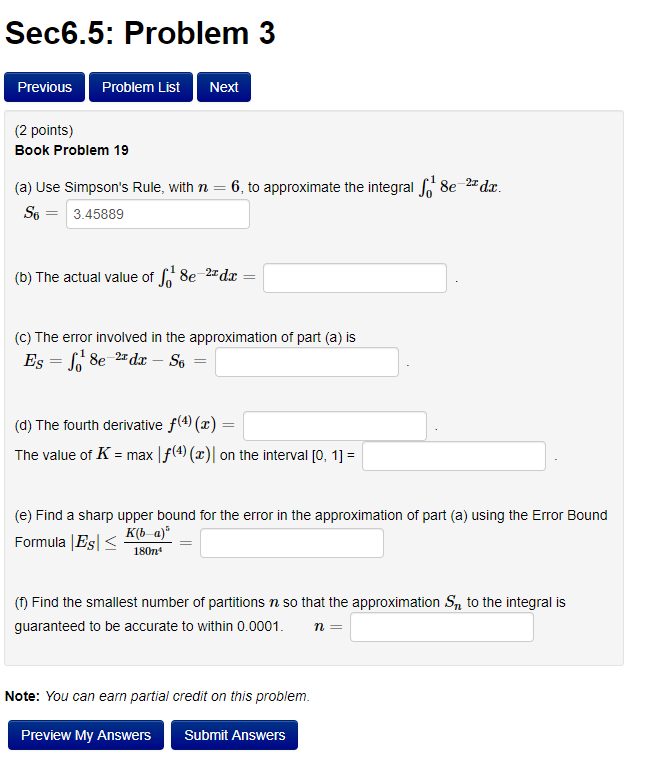 Solved Sec6.5: Problem 3 Previous Problem List Next (2 | Chegg.com