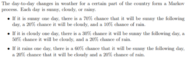 Solved The day-to-day changes in weather for a certain part | Chegg.com