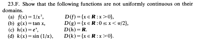 Solved 23.F. ﻿Show that the following functions are not | Chegg.com