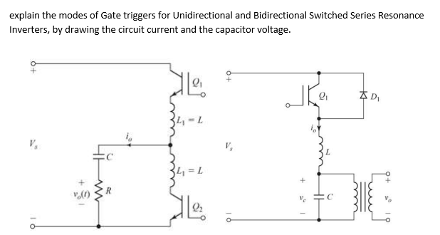 Solved explain the modes of Gate triggers for Unidirectional | Chegg.com