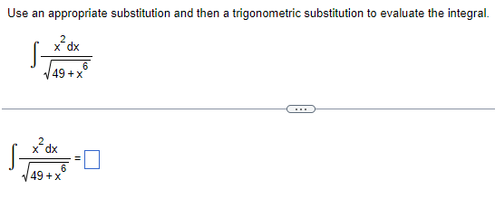 Solved Use an appropriate substitution and then a | Chegg.com