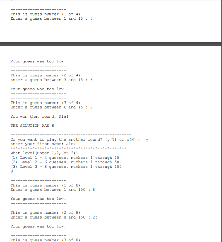 Solved How can I modify the following code to look like the | Chegg.com