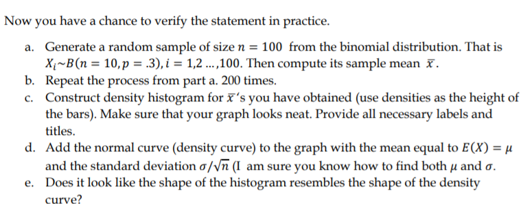 Solved 5. According to the Central Limit Theorem: For any | Chegg.com
