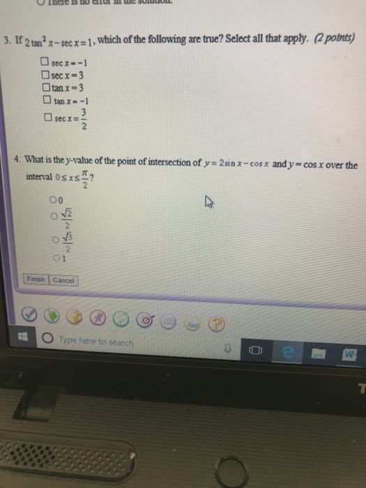 Solved 2. The equation 3sin x + cos2 x = 2 is solved below. | Chegg.com Solved 2. The equation 3sin x + cos2 x = 2 is solved below. | Chegg.com