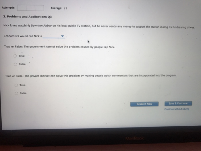 Solved Attempts: Average: 11 3. Problems and Applications Q3 | Chegg.com