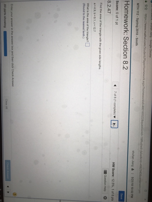 Solved Homework Section 8 2 Score 0 Of 1 Pt 8 2 11 Hw