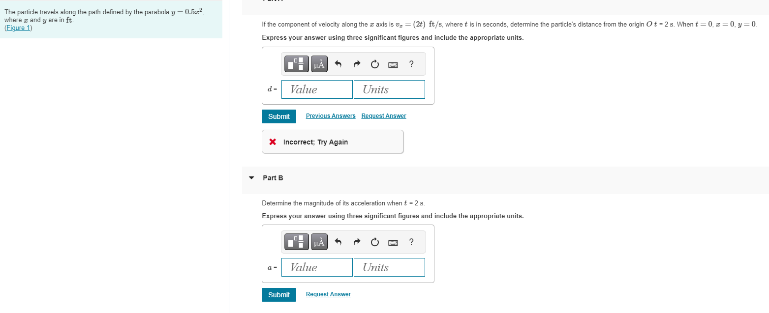 Solved The particle travels along the path defined by the | Chegg.com