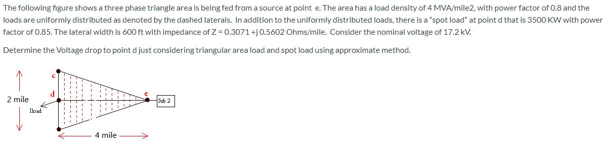 The following figure shows a three phase triangle | Chegg.com