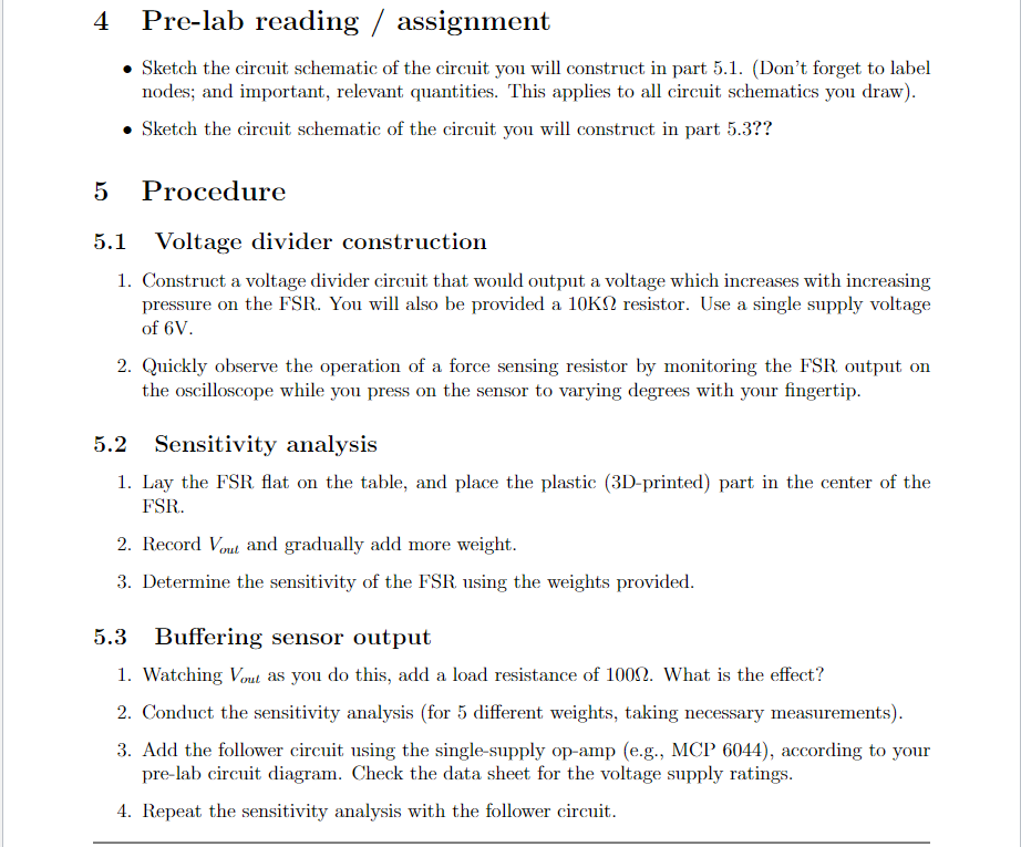 Solved Do part 4 ﻿Pre-lab / ﻿assignment part please | Chegg.com