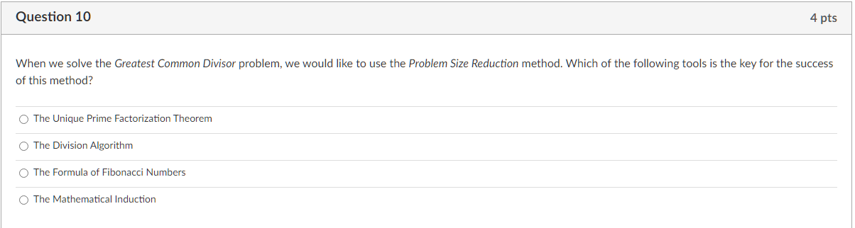 Solved of this method? The Unique Prime Factorization | Chegg.com