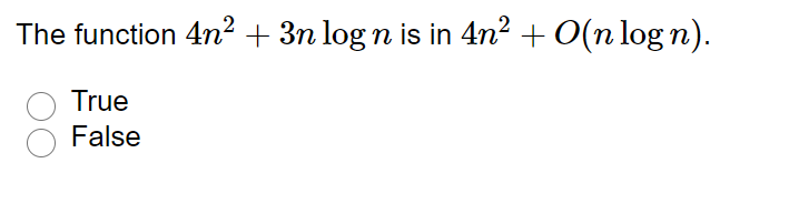 Solved Let f(n) = 3n2 + 7n + 12 and g(n) = n). Which one of | Chegg.com