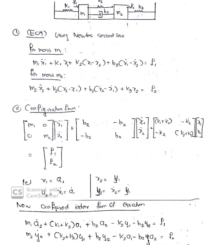 Solved Problem 5. Use the state space form from Problem 1 to | Chegg.com