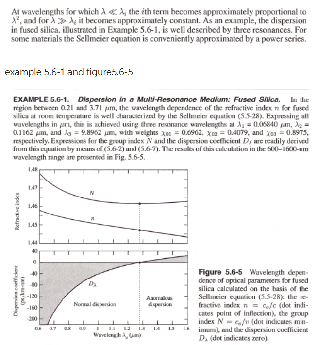 Solved 5.6-1 Group Velocity Dispersion in a Medium Described | Chegg.com