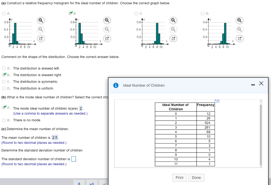 Solved A Construct A Relative Frequency Histogram For The 2213
