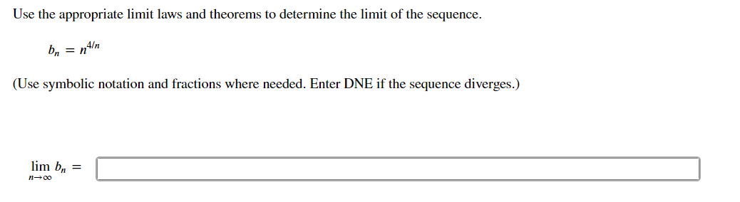 Solved Use the appropriate limit laws and theorems to | Chegg.com