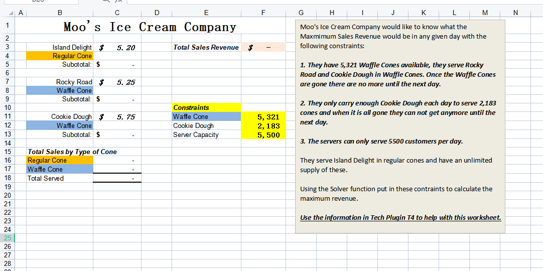 Solved Part 3 Given the constraints use Solver to find the | Chegg.com