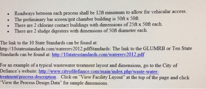Solved Problem A small wastewater treatment plant is to be | Chegg.com