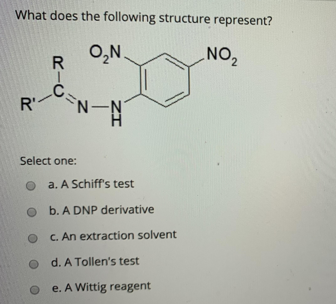 Solved What does the following structure represent? ON R NO2 | Chegg.com