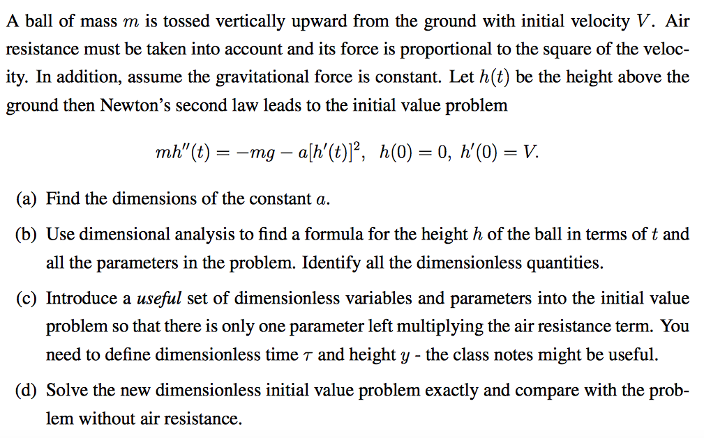Solved A ball of mass m is tossed vertically upward from the | Chegg.com