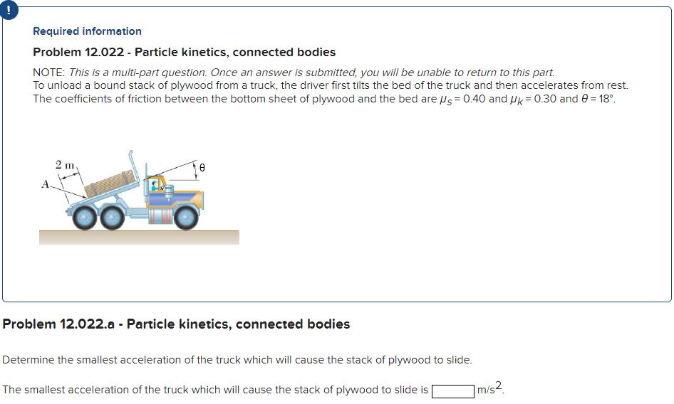 Solved Required information Problem 12.022 - Particle | Chegg.com