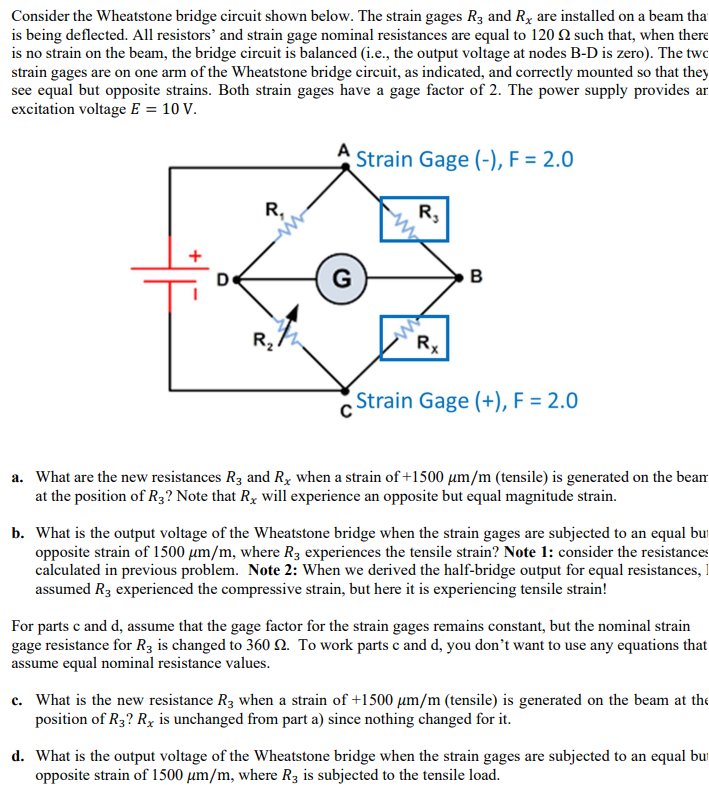 Solved Consider the Wheatstone bridge circuit shown below. | Chegg.com