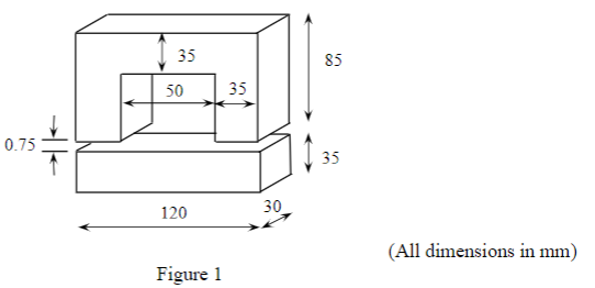 Solved An inductor is to be designed using the UI core shown | Chegg.com