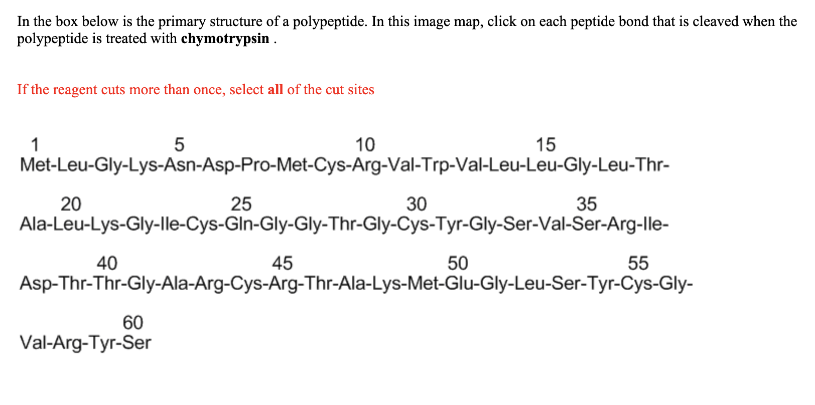 Solved In the box below is the primary structure of a | Chegg.com