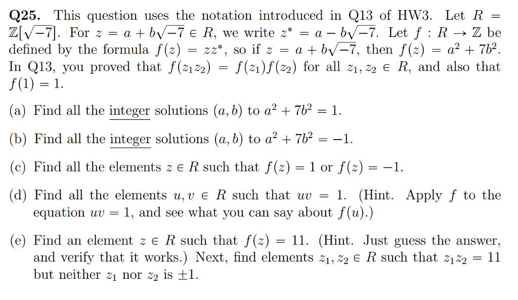 Solved Q25 This Question Uses The Notation Introduced In