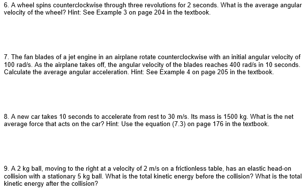 Solved 6. A wheel spins counterclockwise through three | Chegg.com