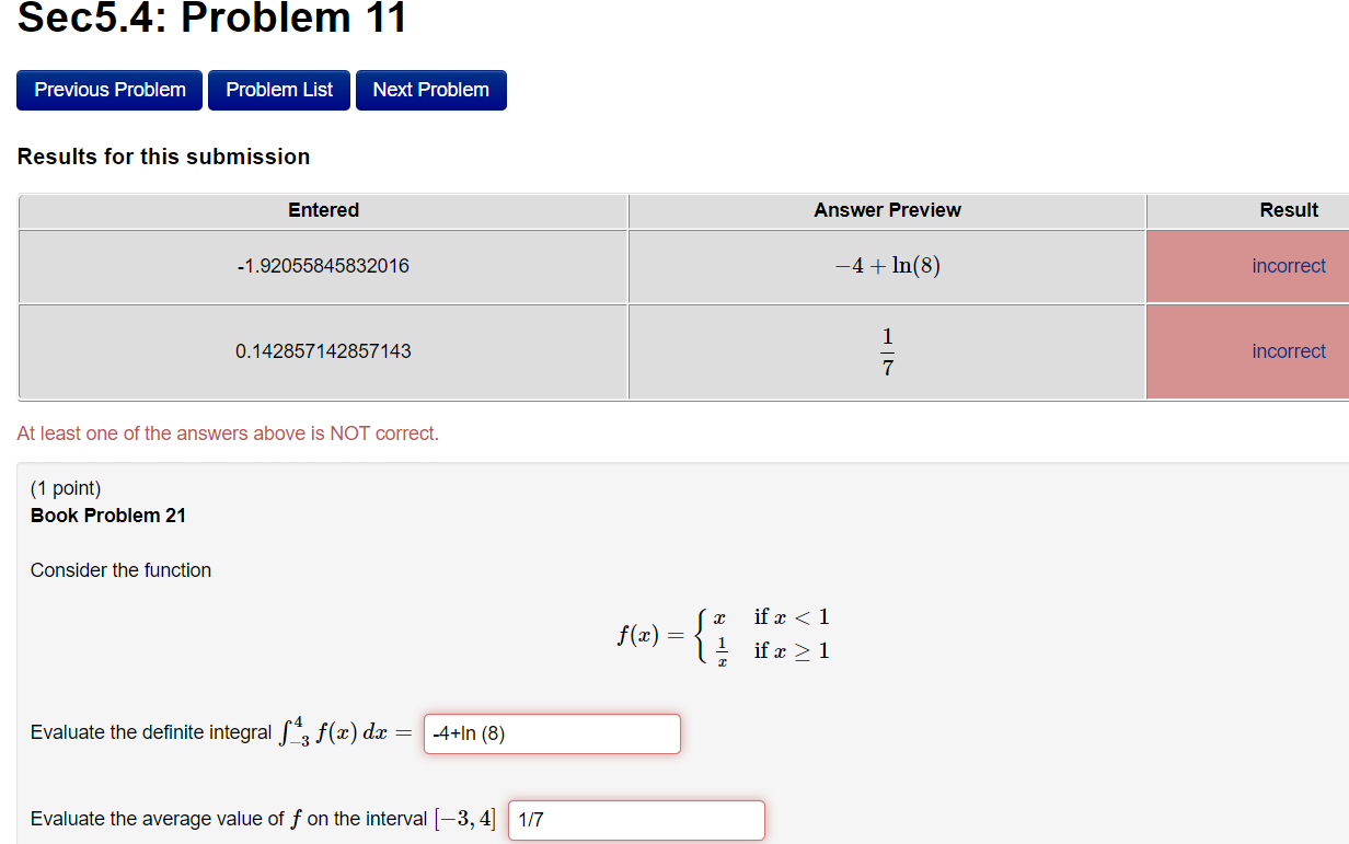 Solved Results for this submission At least one of the | Chegg.com