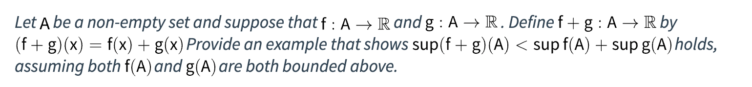 Solved Let A be a non-empty set and suppose that f:A→R and | Chegg.com