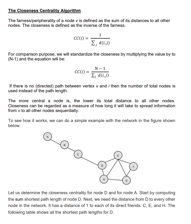 Solved Write your code in ClosenessCentrality.java Write | Chegg.com