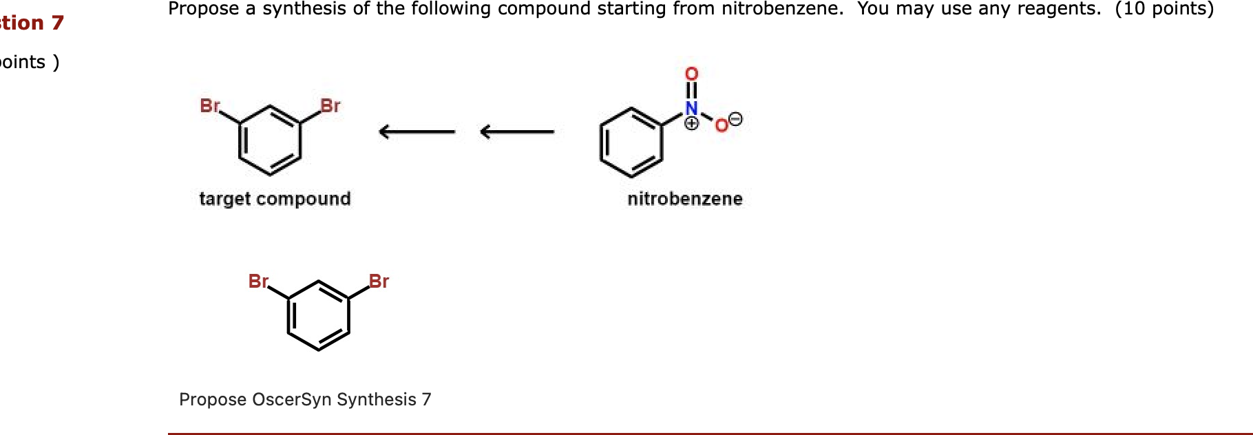 Solved Propose a synthesis of the following compound | Chegg.com
