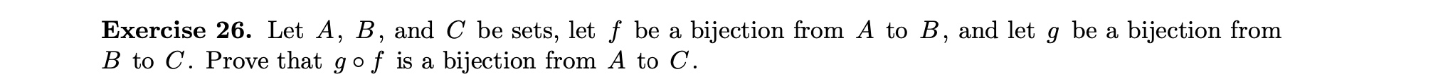 Solved Exercise 26. Let A,B, and C be sets, let f be a | Chegg.com