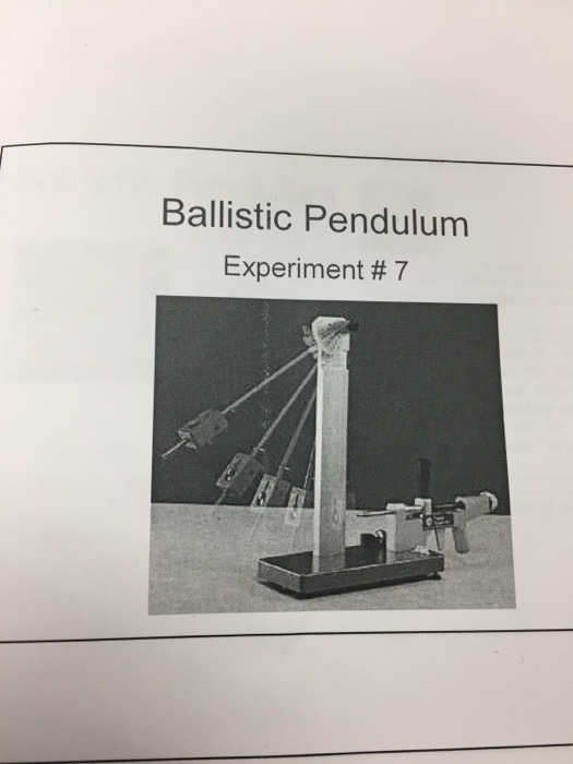 Solved A. The Ballistic Pendulum 1. Is the collision between | Chegg.com