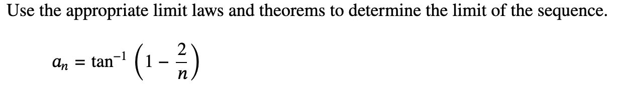 Solved Use the appropriate limit laws and theorems to | Chegg.com