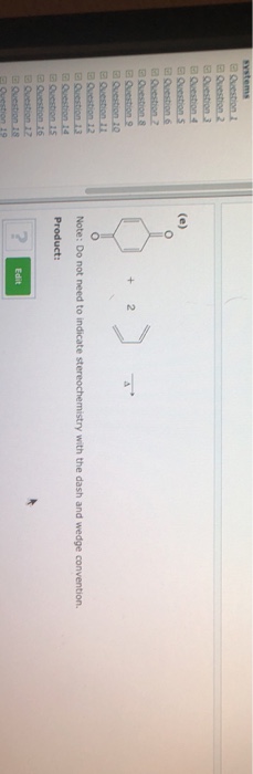 Solved Question Note: Do not need to indicate ster | Chegg.com