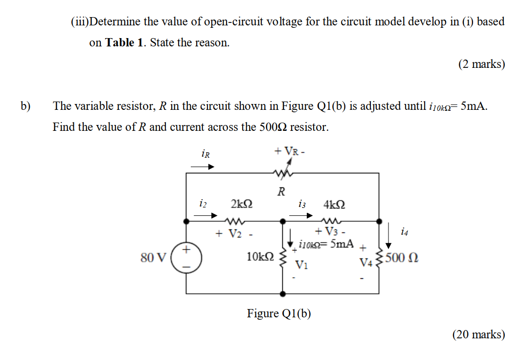 Solved a) The results of current source and terminal voltage | Chegg.com
