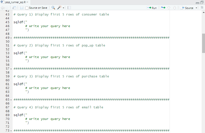 Solved \# Query 1) Display first 5 rows of consumer table | Chegg.com