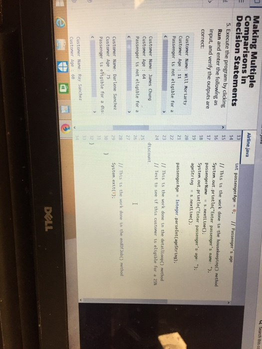 Solved Making Multiple Comparisons In Decision Statements In