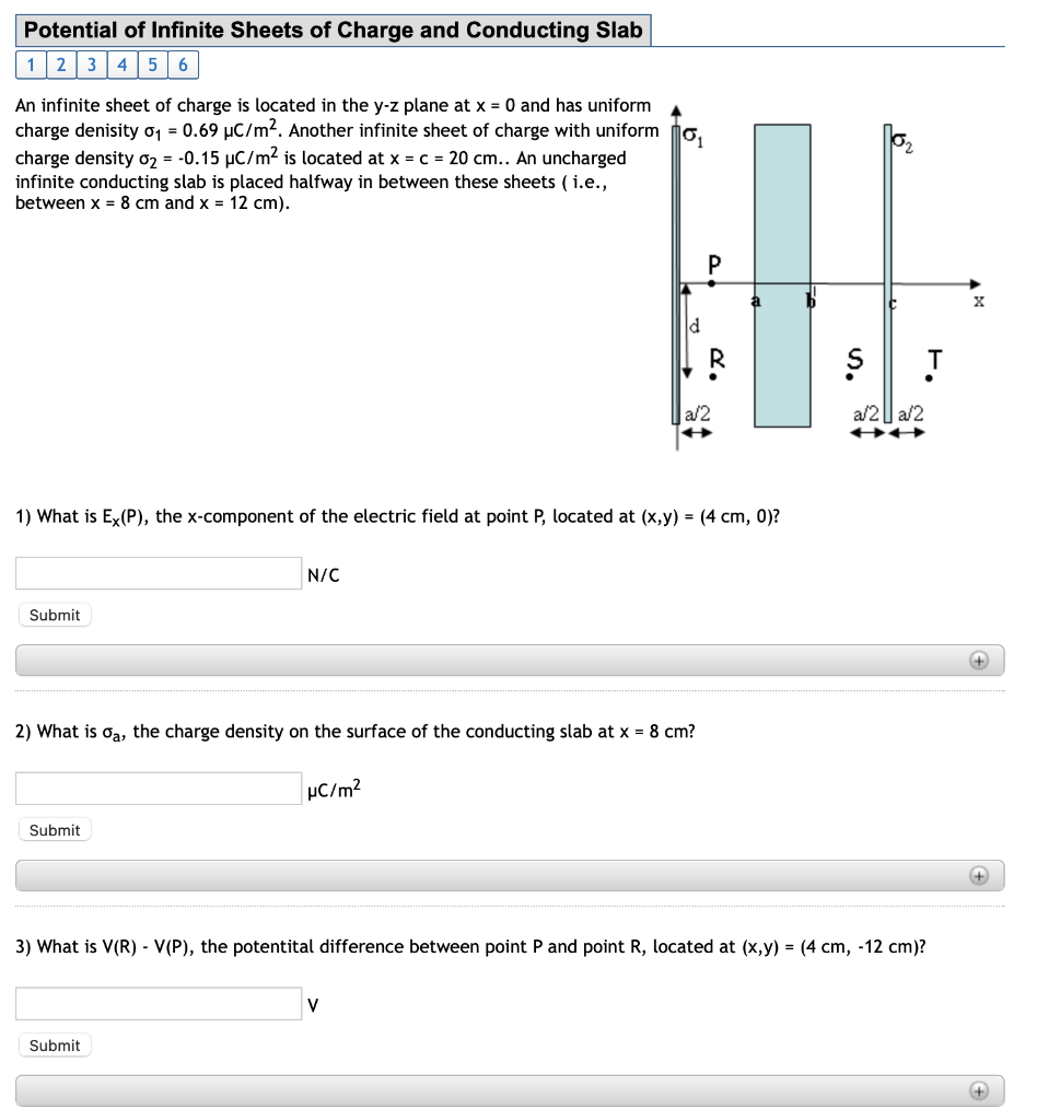 Solved Potential of Infinite Sheets of Charge and Conducting | Chegg.com