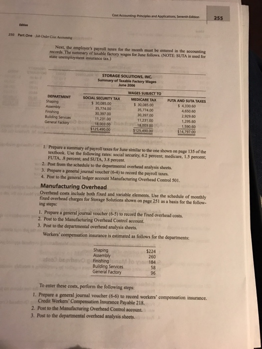 249 Mini-Practice Set One Job Order Cost Accounting | Chegg.com