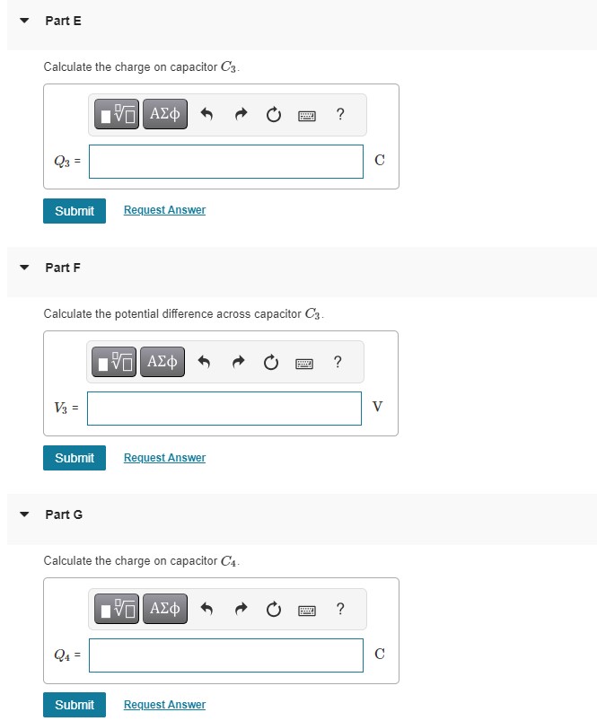 Solved Calculate the potential difference across capacitor | Chegg.com