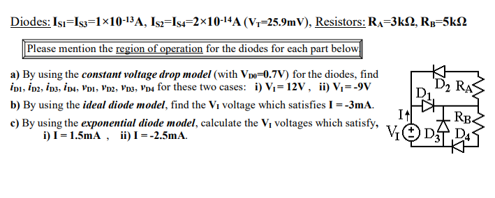 Solved Diodes: | Chegg.com