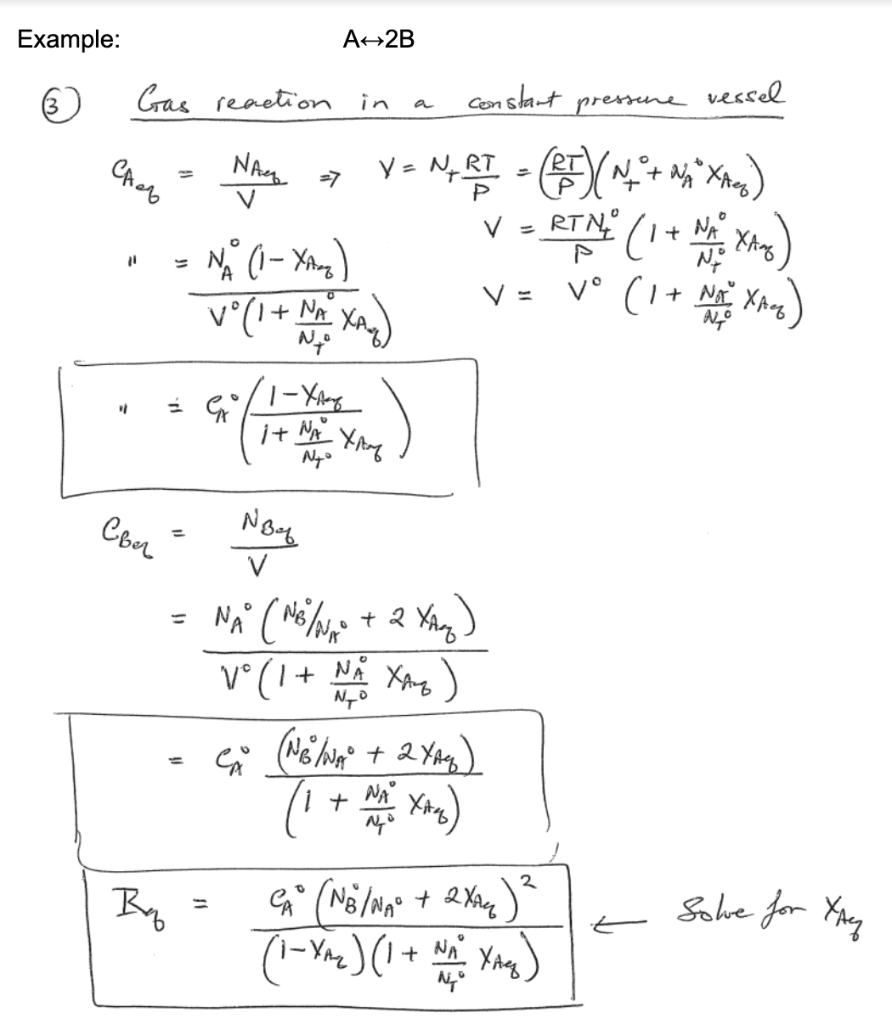 Solved Kinetics problem: = Give the final equation that can | Chegg.com
