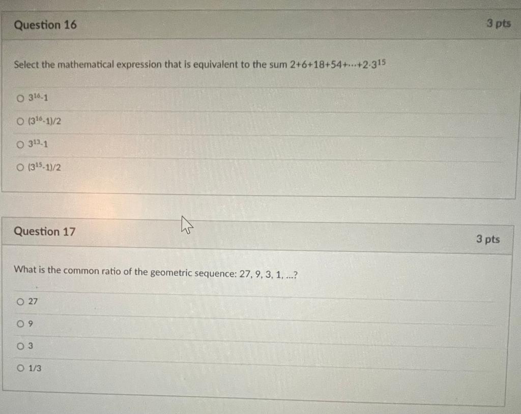 Solved Please help answering this multiple choice questions | Chegg.com