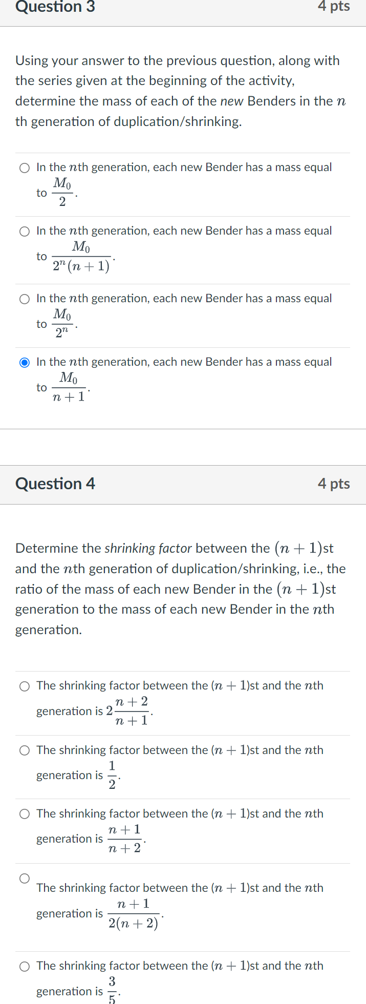 Solved In the episode "Benderama" from the sixth season of | Chegg.com