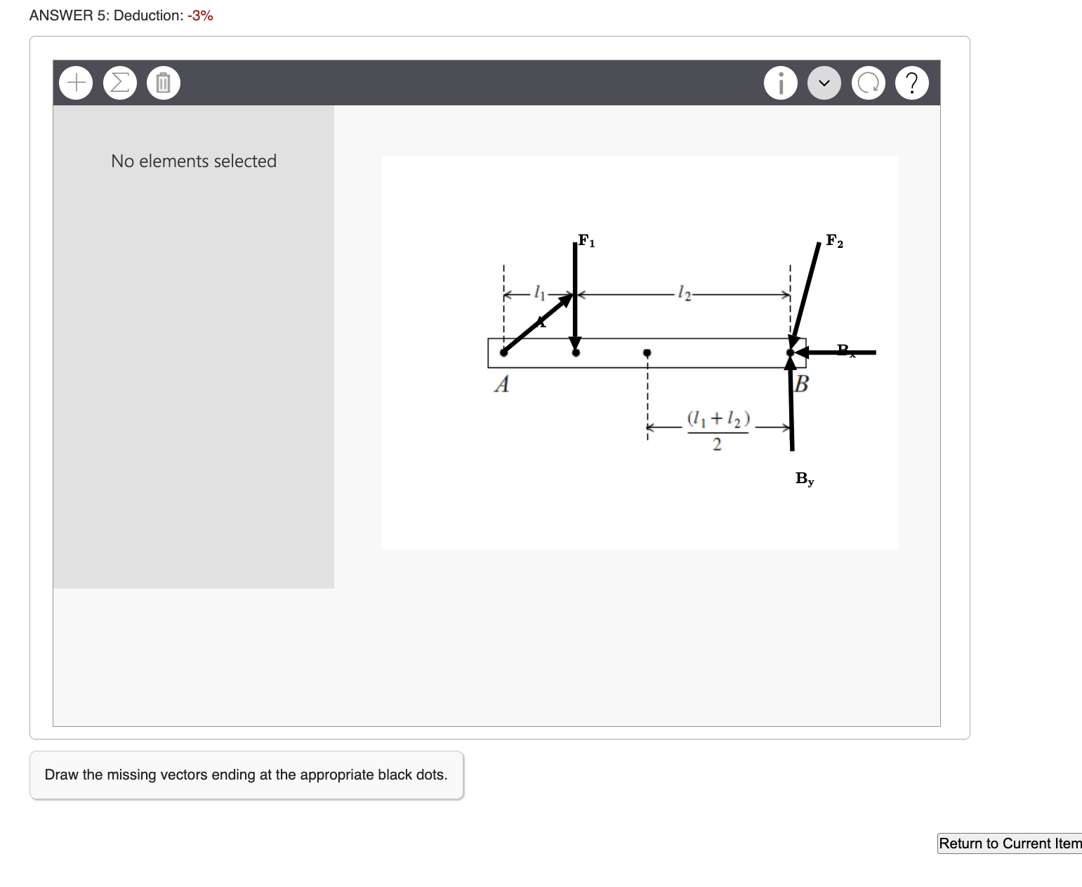 Solved No elements selected Draw the missing vectors ending | Chegg.com