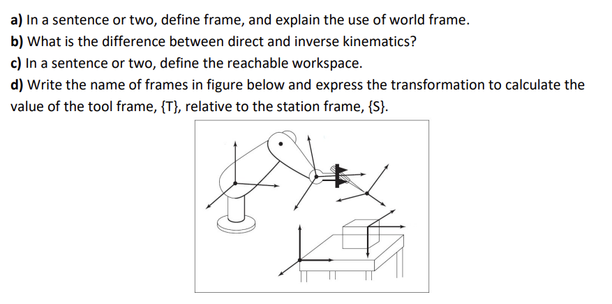 Solved a) In a sentence or two, define frame, and explain | Chegg.com