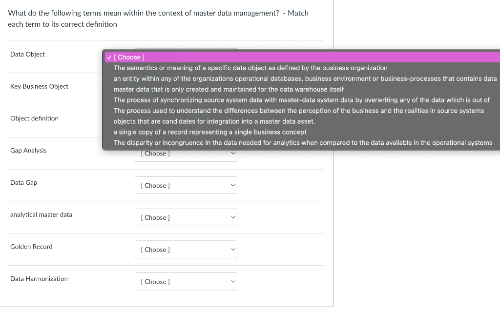 Solved What do the following terms mean within the context | Chegg.com